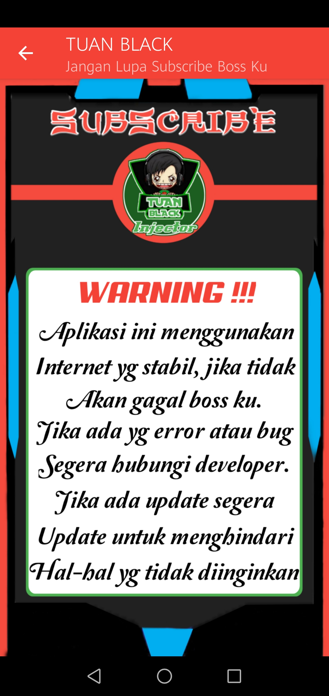Tuan Black Injector Apk v1.0 Free Download For Android | OfflineModAPK